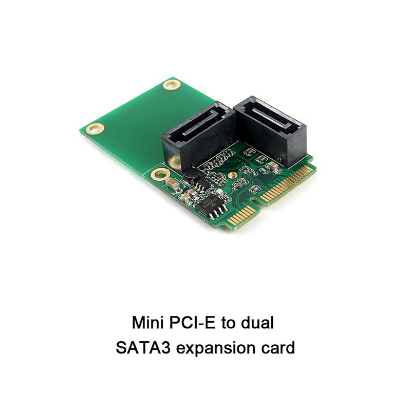PCI-e to SATA3 3.0 Mini PCIE Hard Disk อะแดปเตอร์การ์ด 2 Ports ...