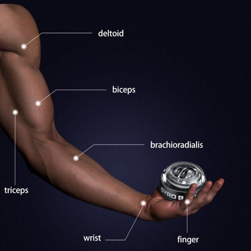ลอตเตอรี่LED Gyroscoic ower Ball Autostart Range Gyro ower Wrist Ball ...