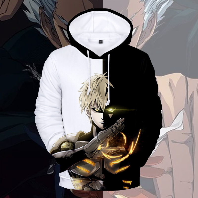 One Punch Man Hoodie Cotton Hooded 3d Sports Leisure Jacket Cosplay ...