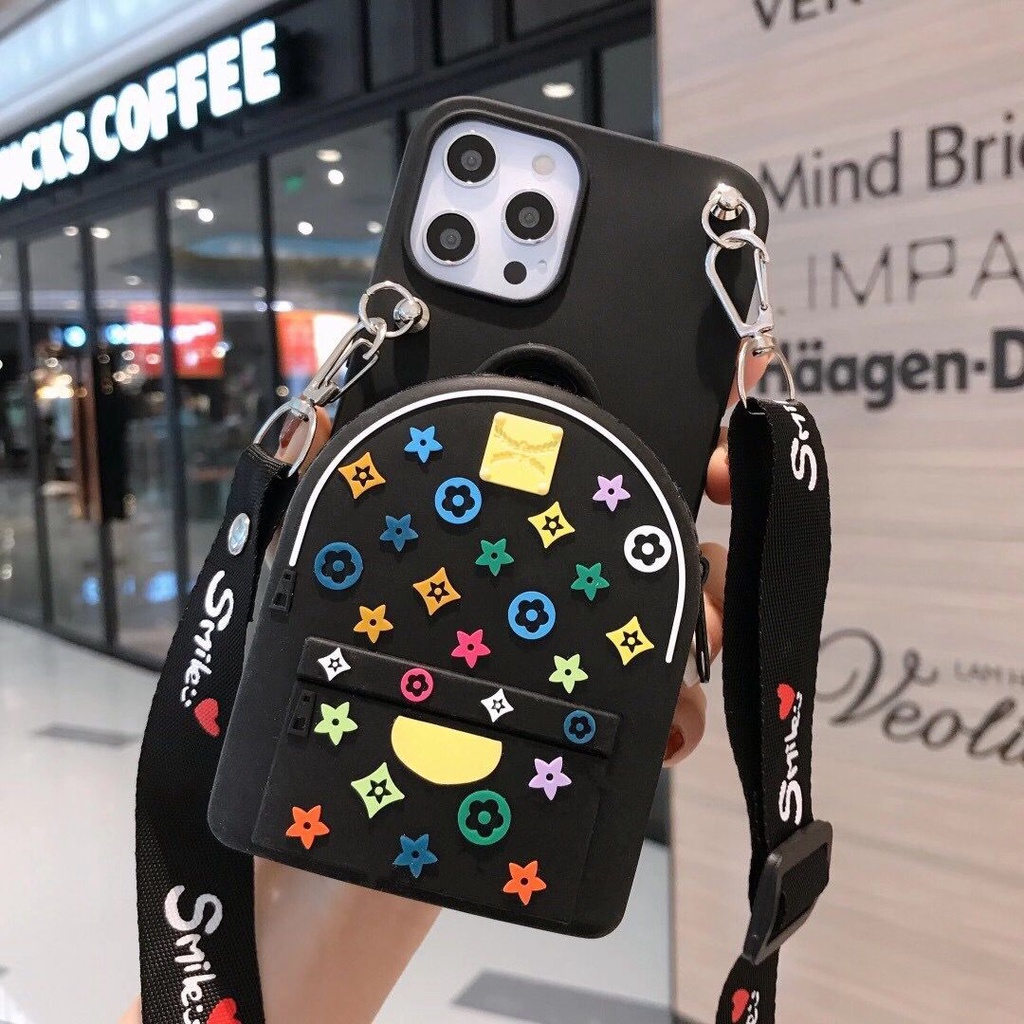 For OPPO A76 A96 A16K Realme 8i 9i C35 Reno 7 7Z Luxury Backpack Coin ...