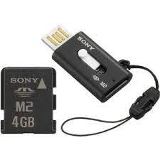 แท้ 100 Sony M2 4GB Memory Stick Micro (M2) with USB Adapter ...