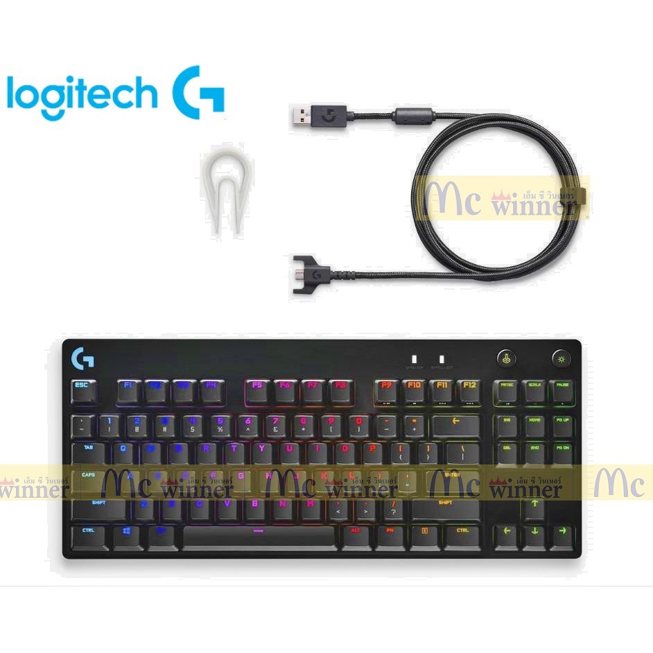 Logitech G Pro X Gaming Keyboard with GX BLUE CLICKY - Eng keycap and ...