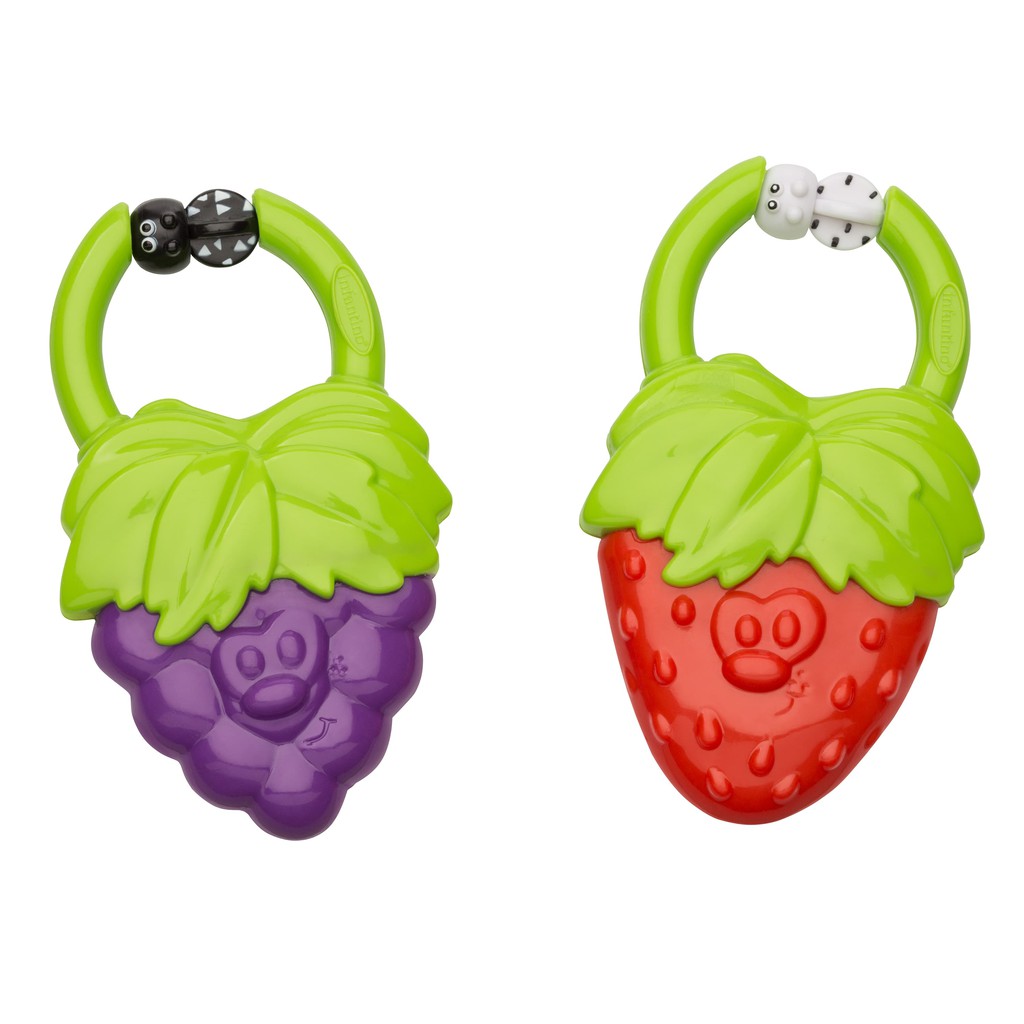 INFANTINO VIBRATING TEETHER (STRAWBERRY) ยางกัดสำหรับเด็กรูปสตรอเบอรี่ ...