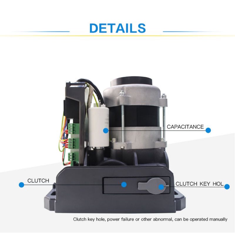 AutoGateTH มอเตอร์ประตูรีโมทประบบAC FORTE-1000ACLทำงานนุ่มนวลรัยน้ำหนัก ...