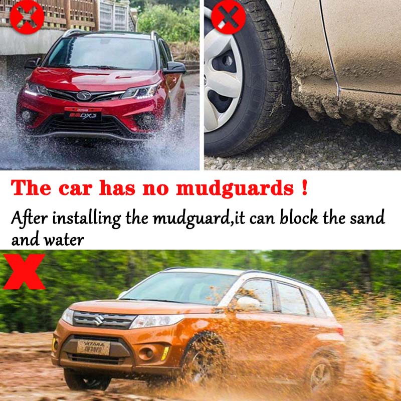 Car Mud-flaps for Mitsubishi ASX mudgaurds splash guard mudguard car ...