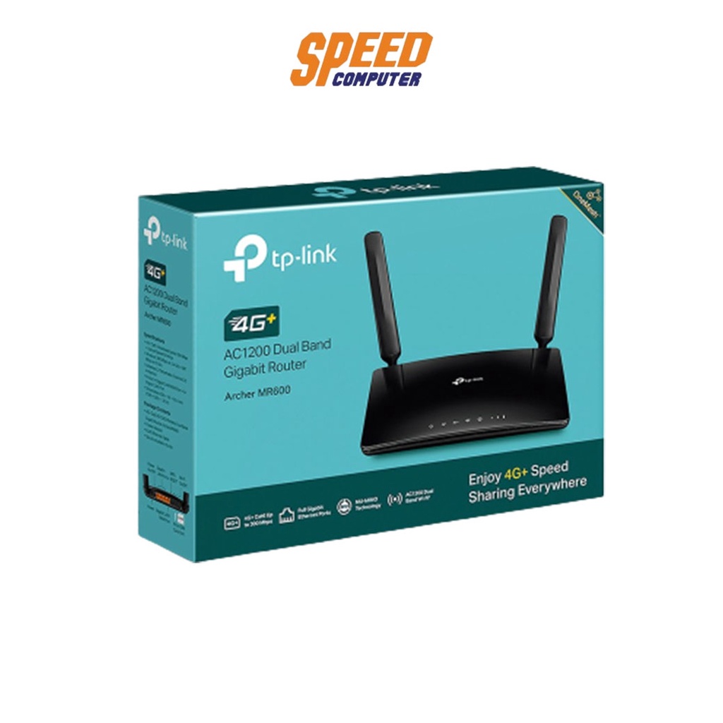 TPLINK ARCHER MR600 AC1200 WIRELESS DUAL BAND GIGABIT 4G+ LTE ROUTER 3 ...