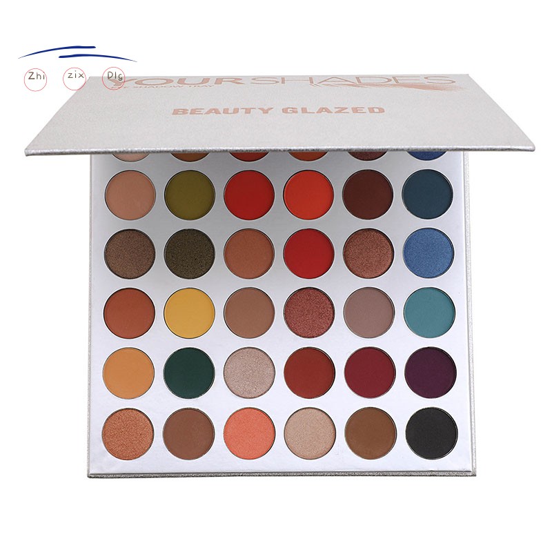 Beauty Glazed 36 Colors Eyeshadow High Shimmer Makeup Pigment Eye ...