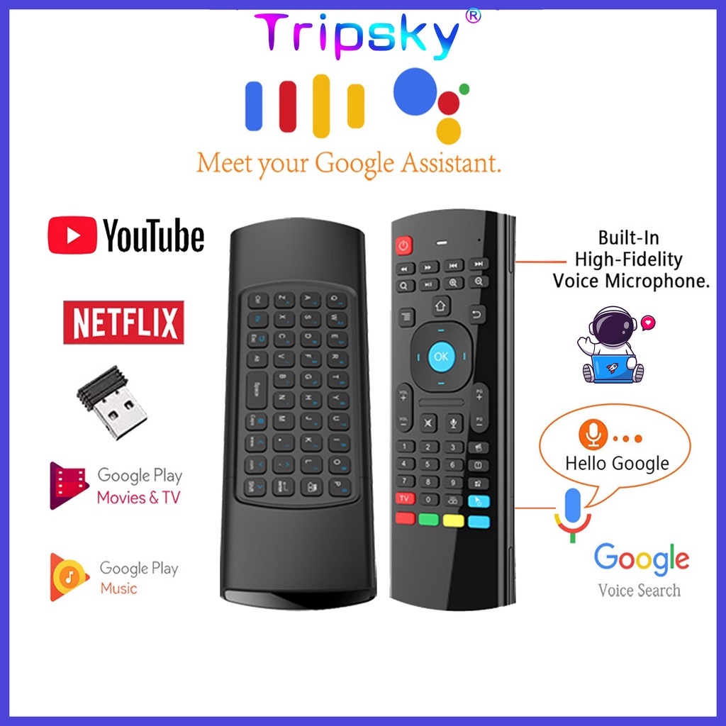 MX3 2.4GHz English Keyboard Wireless IR Learning Extend Remote for ...