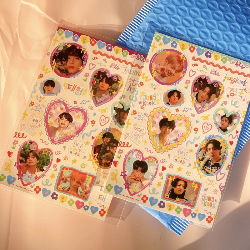 BTS sticker สติ๊กเกอร์ตกแต่ง ไดคัท กันน้ำ 100 CUTE - boys_and_i_ - ThaiPick