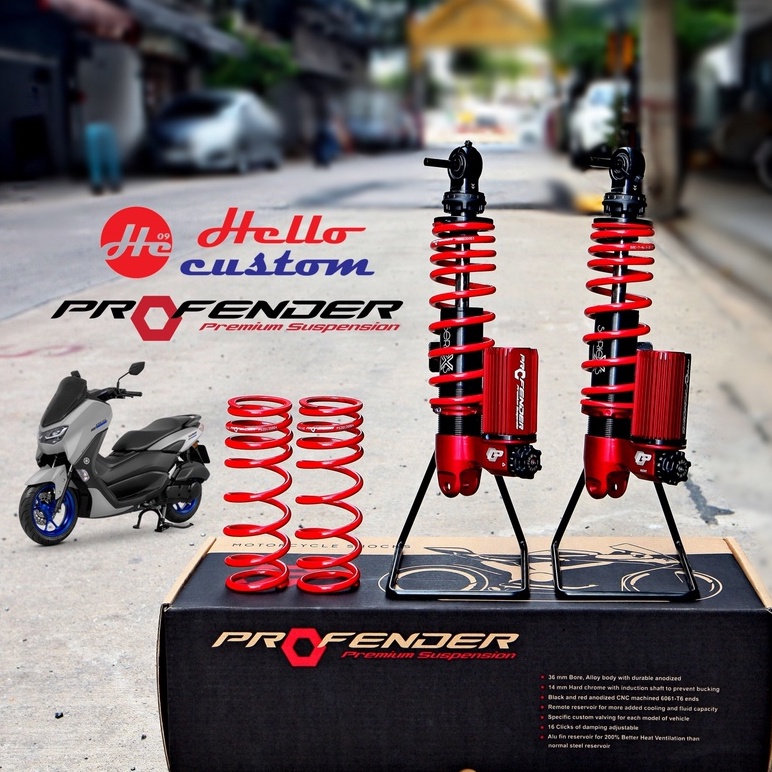 โช๊คหลัง Profender รุ่น X Series NEW NMAX 155 2020-2022 ขนาด 315 mm - natananjanya - ThaiPick