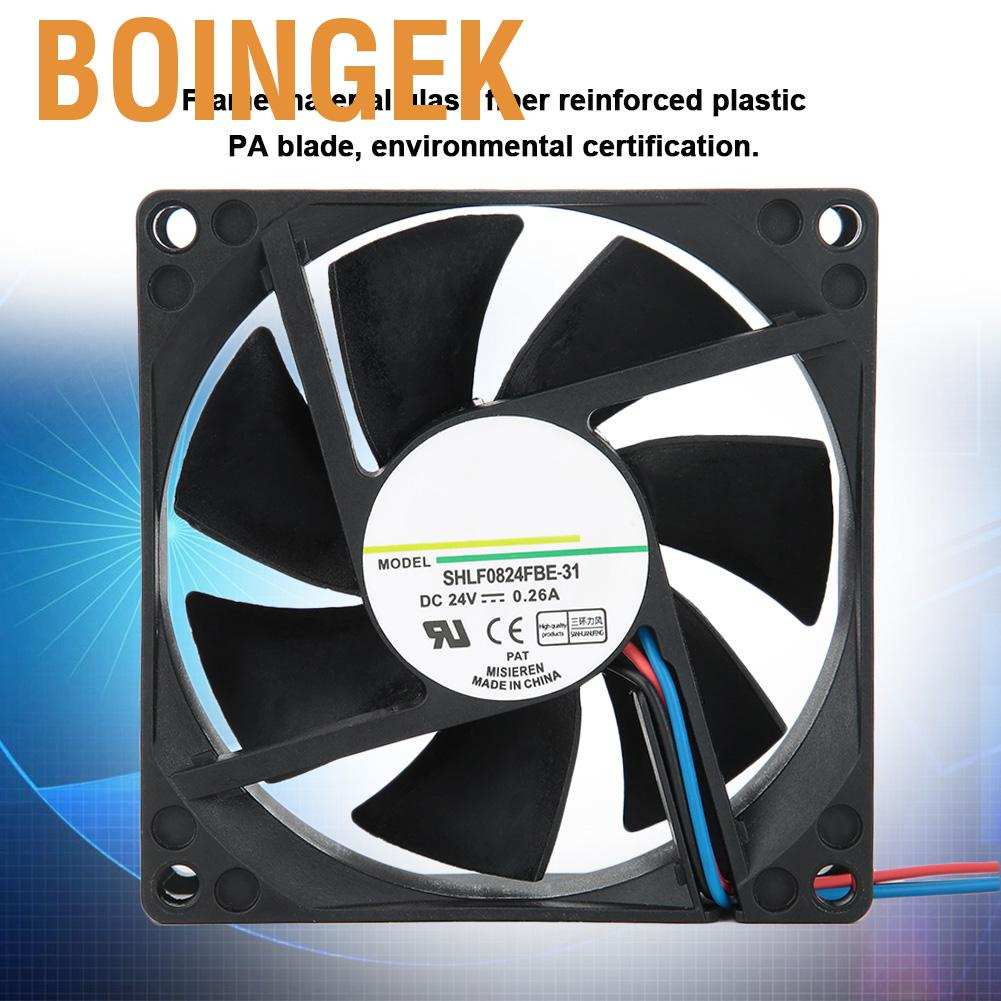 Boingek Large Air Volume Cooler Fan 3pin Cooling for Computer the Rear ...