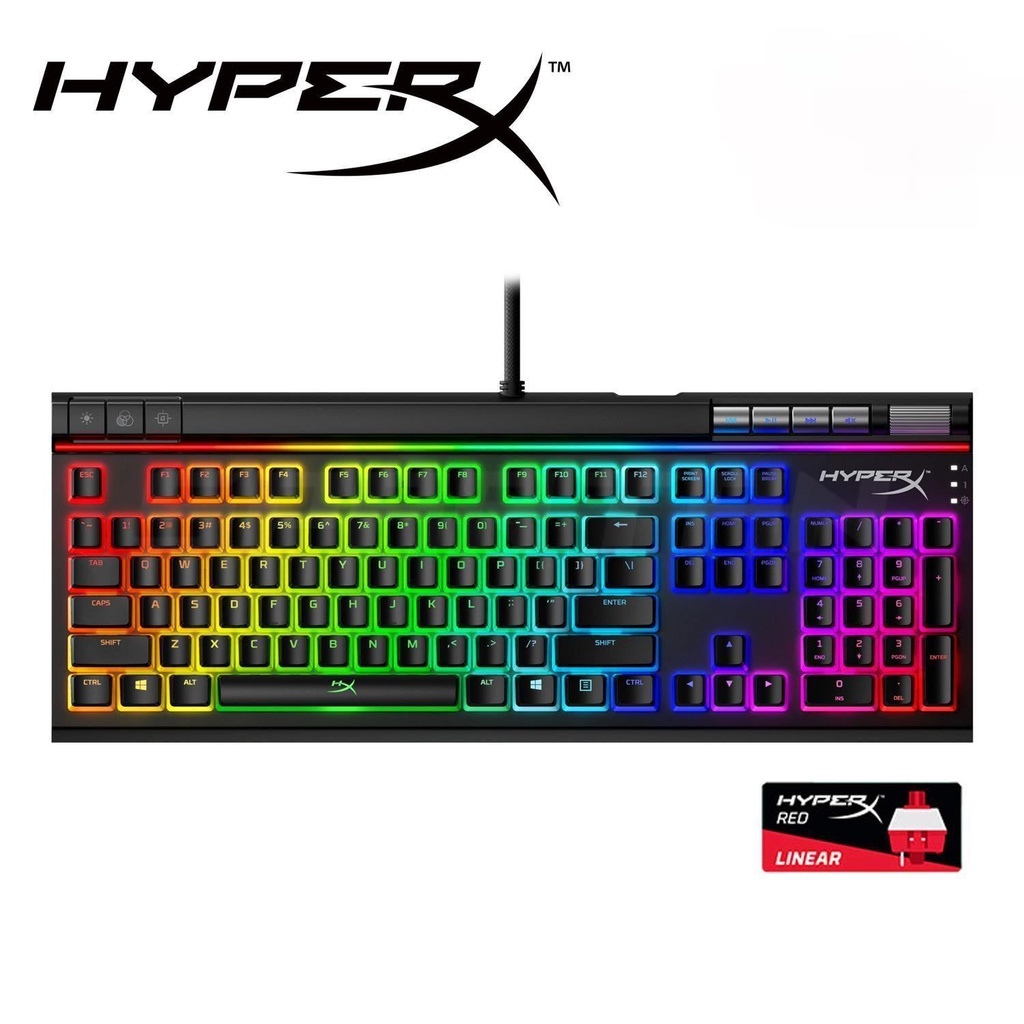 HyperX Alloy Elite 2 Red Switch Mechanical Gaming Keyboard + Pudding ...