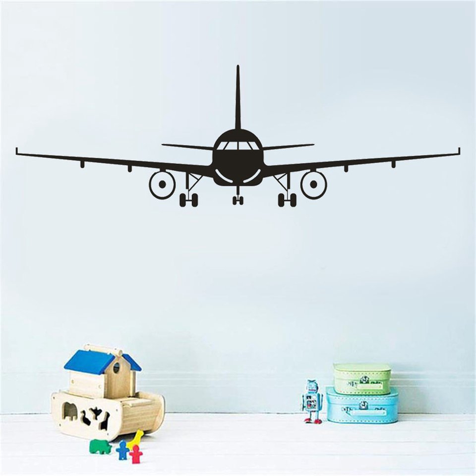 +DEY Airplane Poster Wall Stickers Self-adhesive Vinyl Civil Aircraft ...