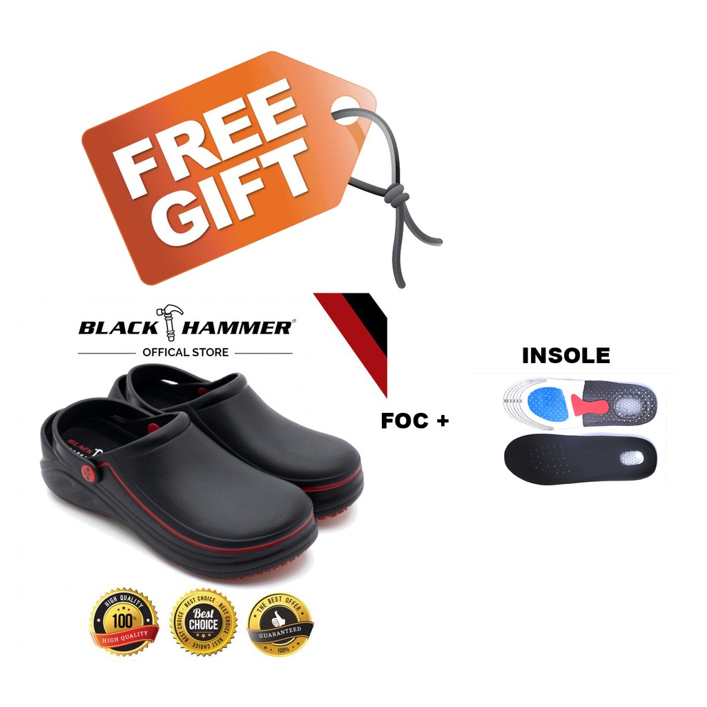 BLACK HAMMER SAFETY CLOGS BHC-S085 - o29zitt_78 - ThaiPick