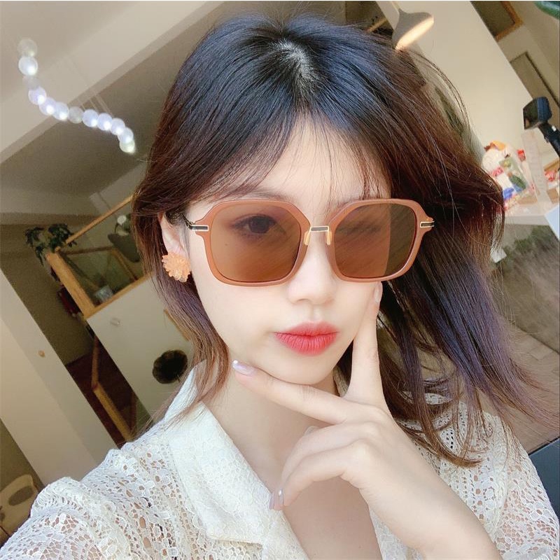 2022 New Style Fashion Square Sunglasses Trendy Big Frame Female ...