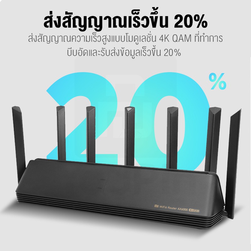 Xiaomi Router AX6000 เครื่องขยายสัญญาณอินเตอร์เน็ต WiFi 6 - x2xnytxusx ...