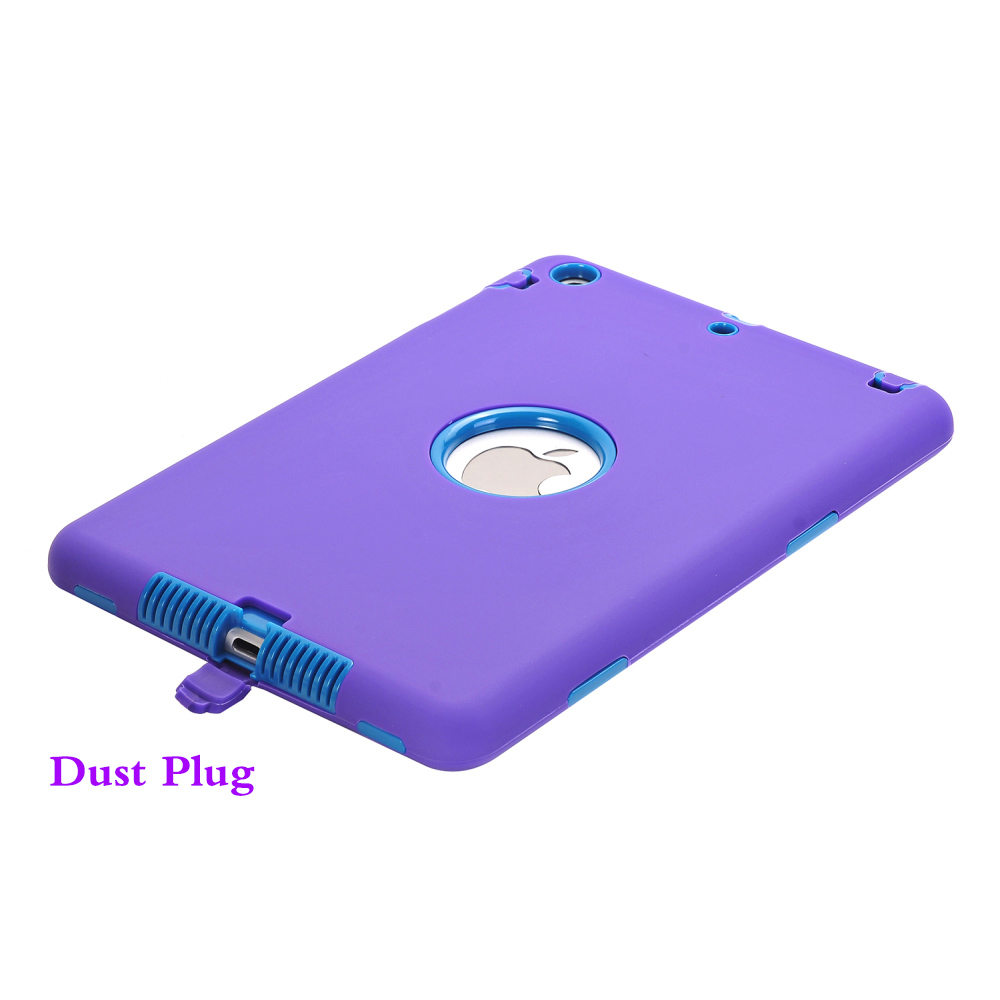 Hard Cover For Apple iPad mini mini1 mini2 mini3 Silicone and PC 3in1 ...
