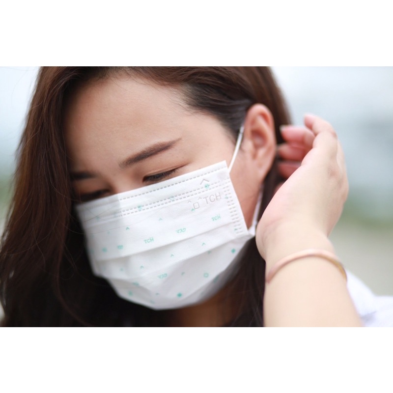 TCH mask マスク MONOGRAM (Limited Edition) หน้ากากอนามัยทางการแพทย์ สีขาว ...