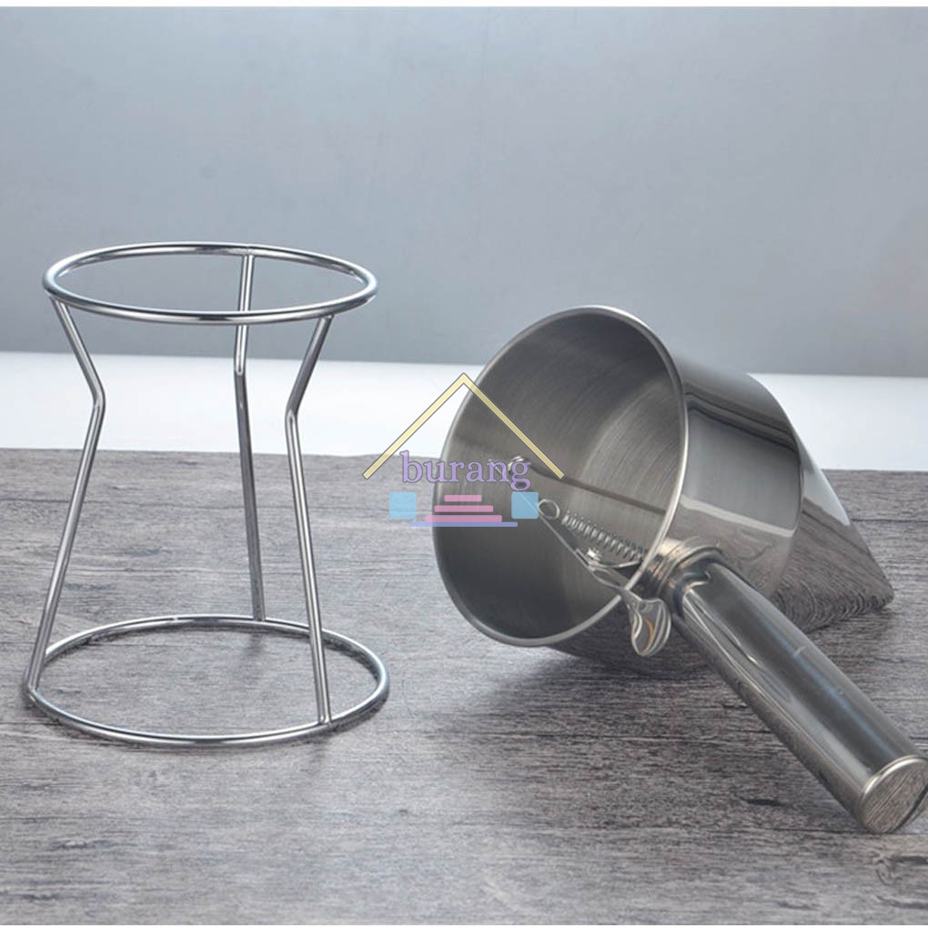 Piston Funnel Pancake Batter Dispenser Confectionery Funnels with Stand ...