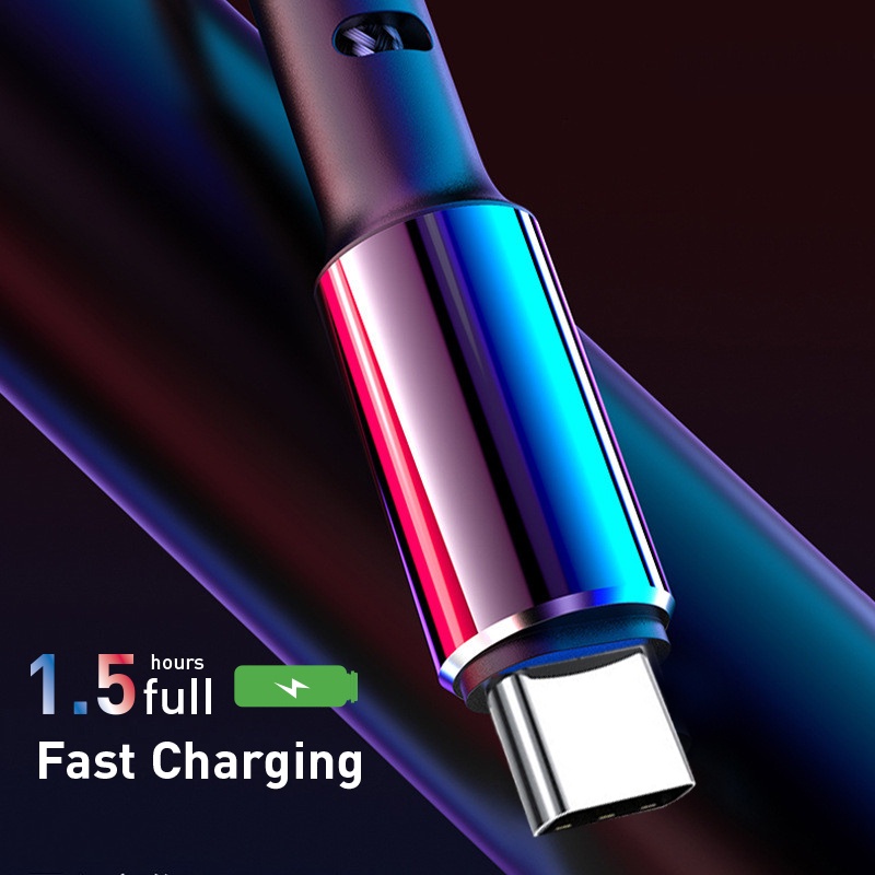 2.4A USB C Charger Cable Threaded Fast Charging Type C Cable For huawei ...