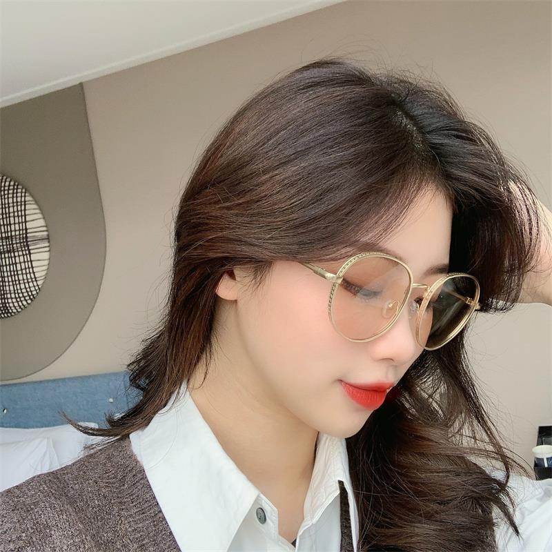Retro Big Frame Round Ins Face Sunglasses Anti Ultraviolet Glasses Lace
