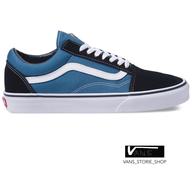VANS OLD SKOOL NAVY SNEAKERS สินค้ามีประกันแท้ | Shopee Thailand
