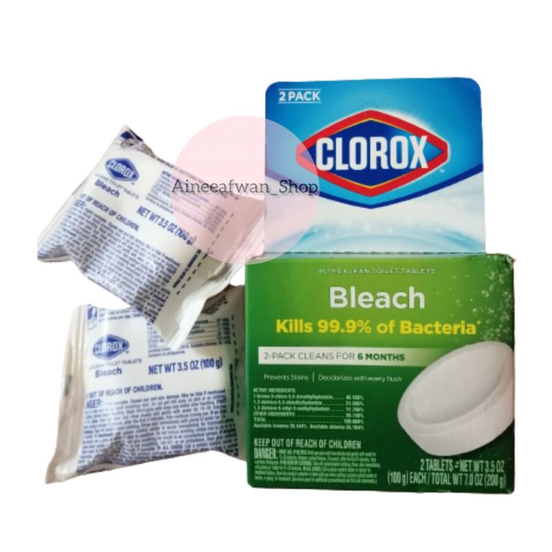 Clorox ultra clean toilet tablets ก้อนทำความสะอาดสุขภัณฑ์ (กล่องเขียว ...