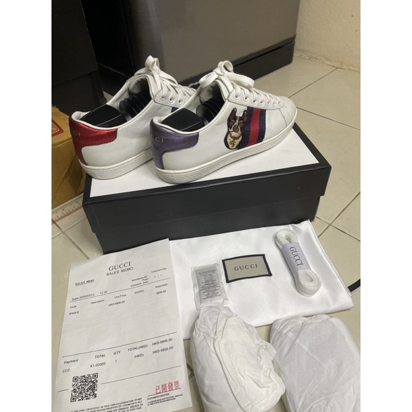 Gucci Ace Dig:Cat ???????? 36 โอเวอร์ไซด์ 38 วัดซอฟ 24.5Cm Er37-38 ...