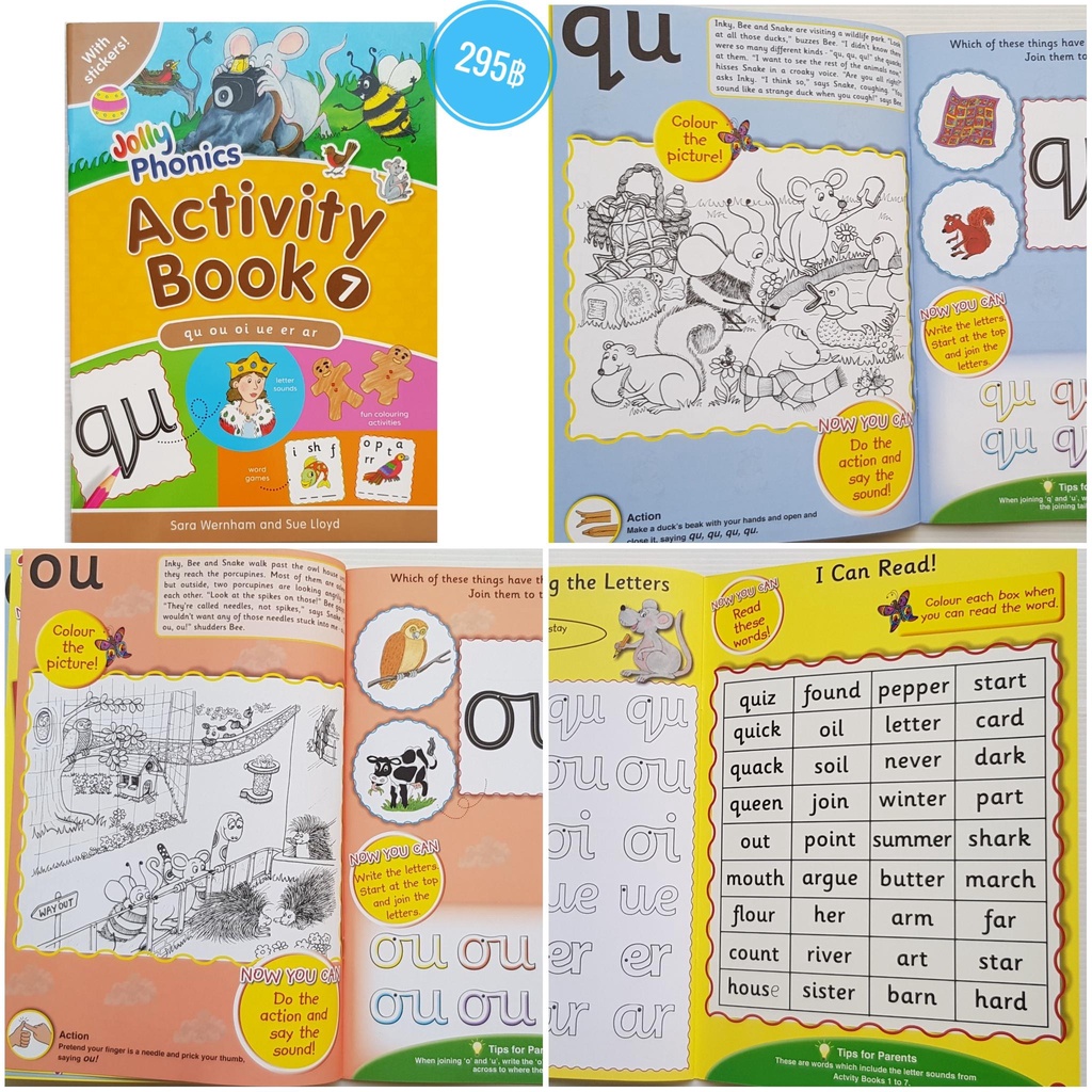 Jolly Phonics Activity Books set 1-7 Activities - jollybooks - ThaiPick