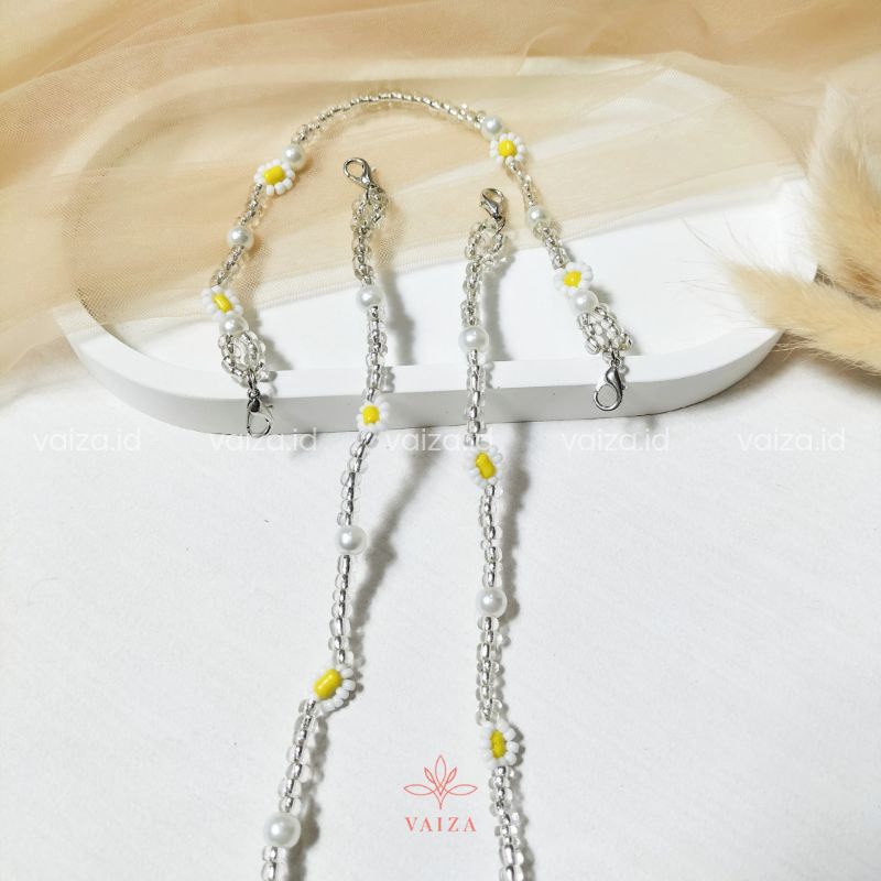 Vaiza - (2 in 1 ตัวเชื่อมต่อสายรัด สีขาว ไข่มุก) ชุดตัวเชื่อมต่อ สายรัด ...