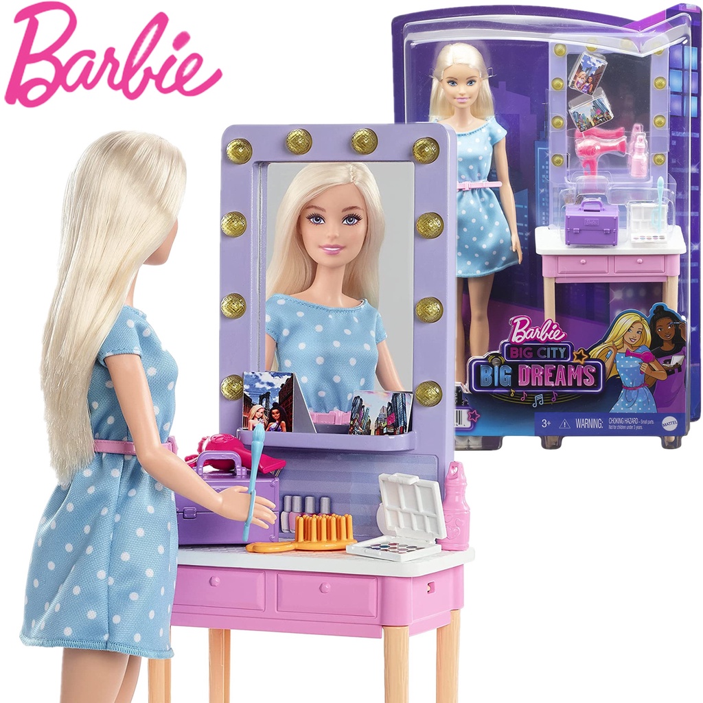 Barbie Big City Big Dreams Malibu Doll Dressing Table Princess Makeup ...