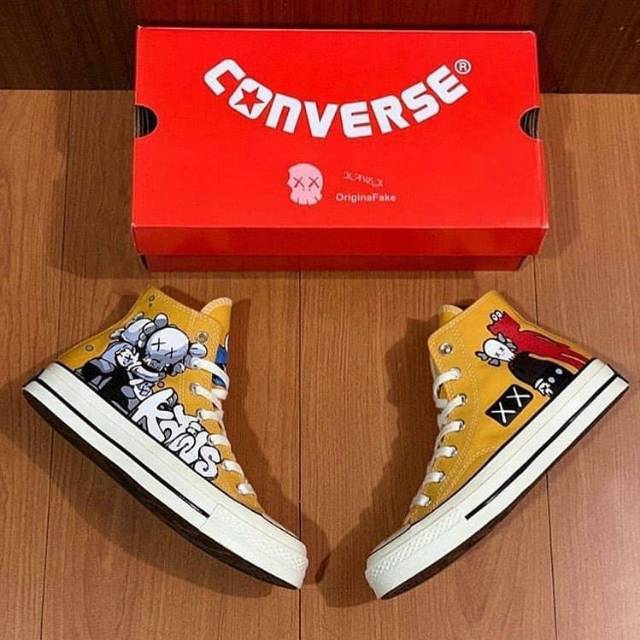 Converse Kaws รองเท้าผ้าใบแฟชั่นสไตล์เกาหลี - dyan_shoping.th - ThaiPick