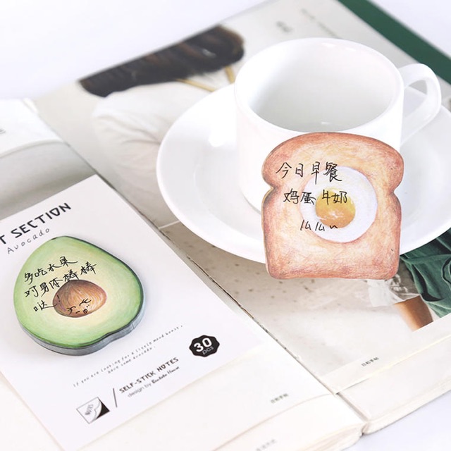 Fruits & Foods Sticky Notes กระดาษโน๊ตลายอาหาร | Shopee Thailand