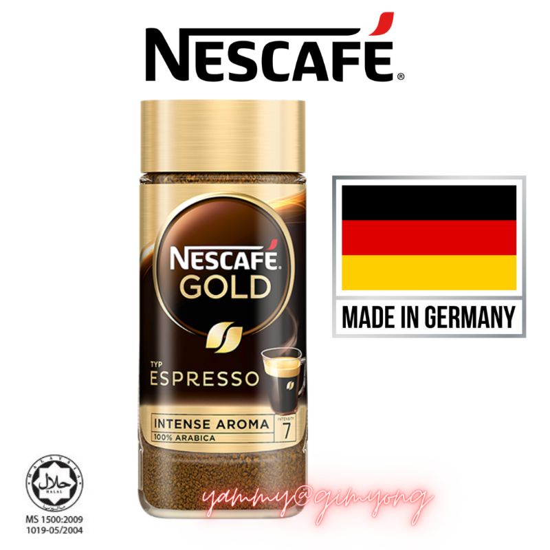 Nescafe Gold TYP ESPRESSO Intense Aroma Intensity 7 เนสกาแฟ โกลด์ ไทป์ ...
