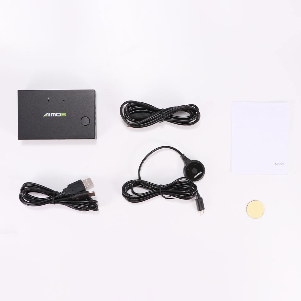 อุปกรณ์คอมพิวเตอร์ 2 In 1 KVM Switch Out 4K USB Compatible Box For 2 PC ...