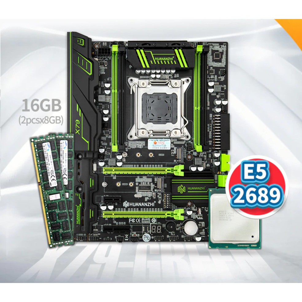 Intel Xeon E5-2689 3.60Ghz Turbo 8C 16T พร้อมแรม 16GB (ชุดนำไปประกอบ ...