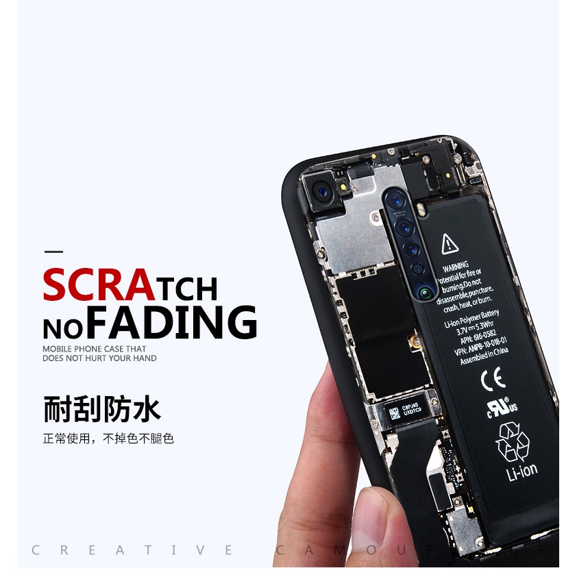 Oppo Reno 2 โทรศัพท์มือถือเปลือกบุคลิกภาพความคิดสร้างสรรค์ชาย Rno 2 ฝา ...