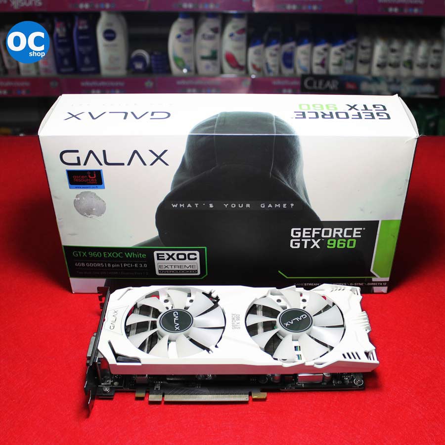การ์ดจอ GTX 960 / 4GB GALAX EX OC WHITE สวยๆ ครบกล่อง | Shopee Thailand