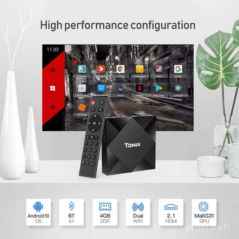 Tanix TX6S TV BOX Android 10 Box 4GB 64GB Allwinner H616 QuadCore TVBox ...