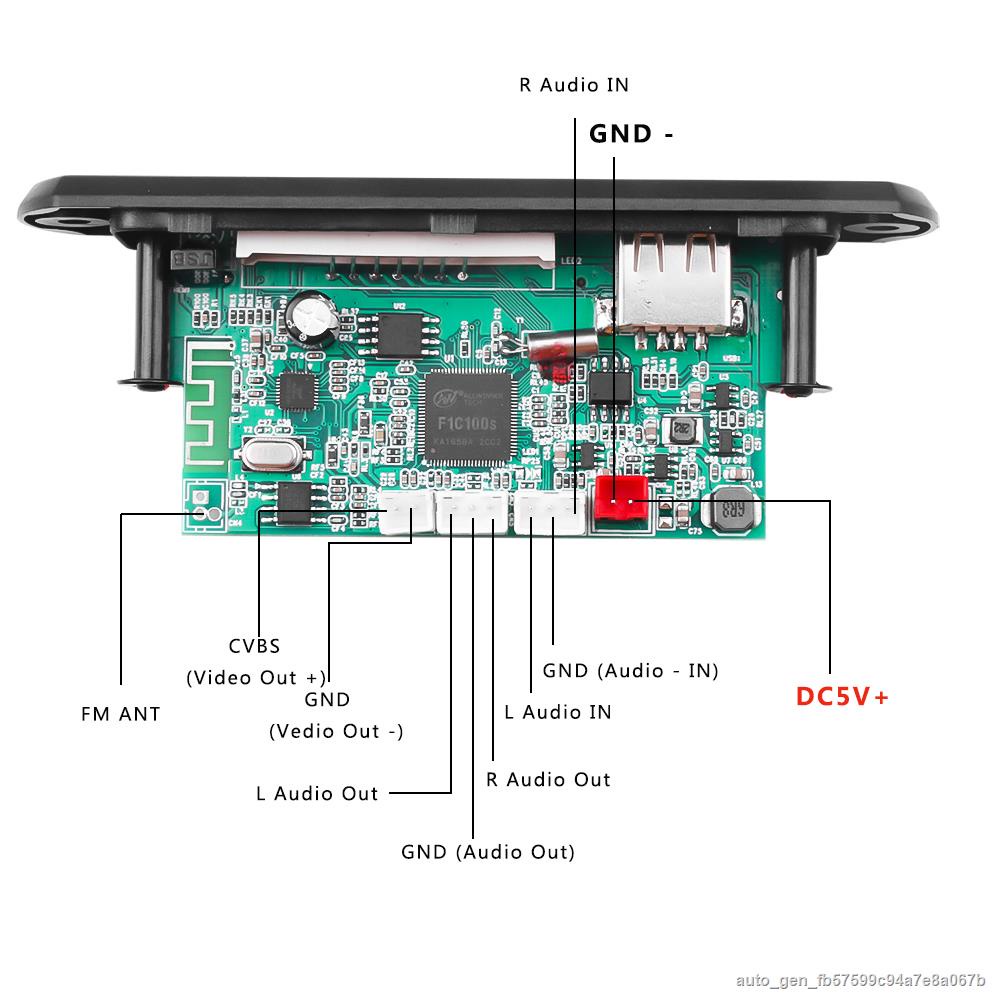 Audio Video Decoder Bluetooth Receiver Board eBook DTS Lossless MP4 MP5 ...