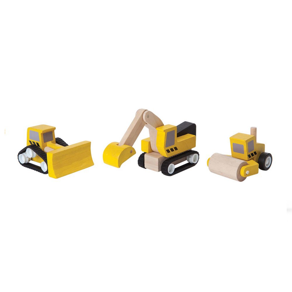 PlanToys Road Construction Set ของเล่นชุดรถก่อสร้าง ของเล่นเสริมพัฒนาการ ของเล่นสำหรับเด็กอายุ 3 ...