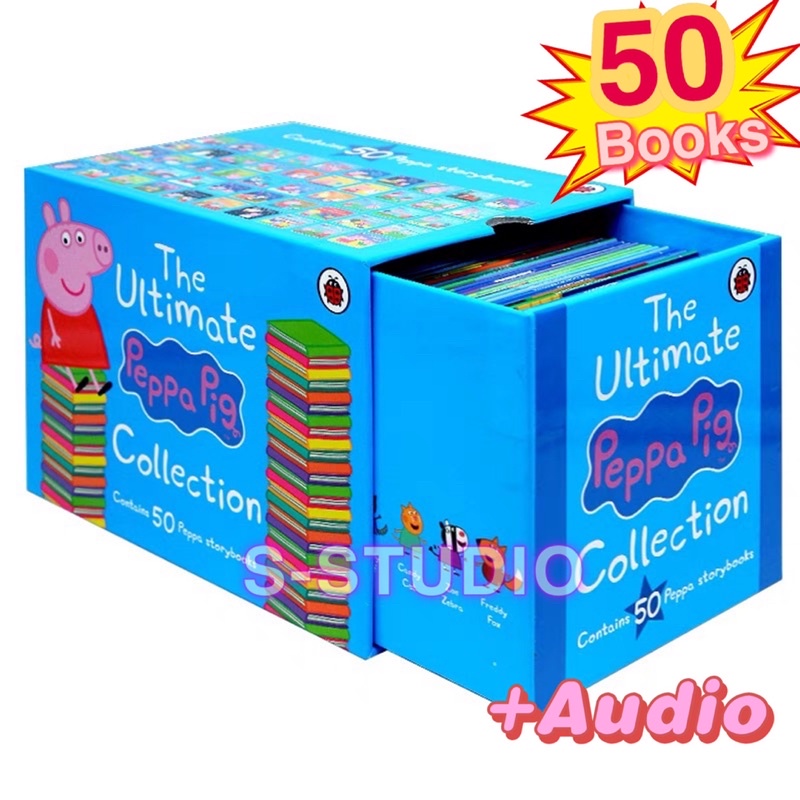 จัดส่งทุกวัน Peppa Pig Storybooks Collection 50 Books Box Set ...
