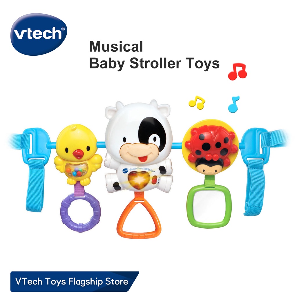 VTech Stroller Toys for Baby On the Moove Activity Bar with Music Car ...