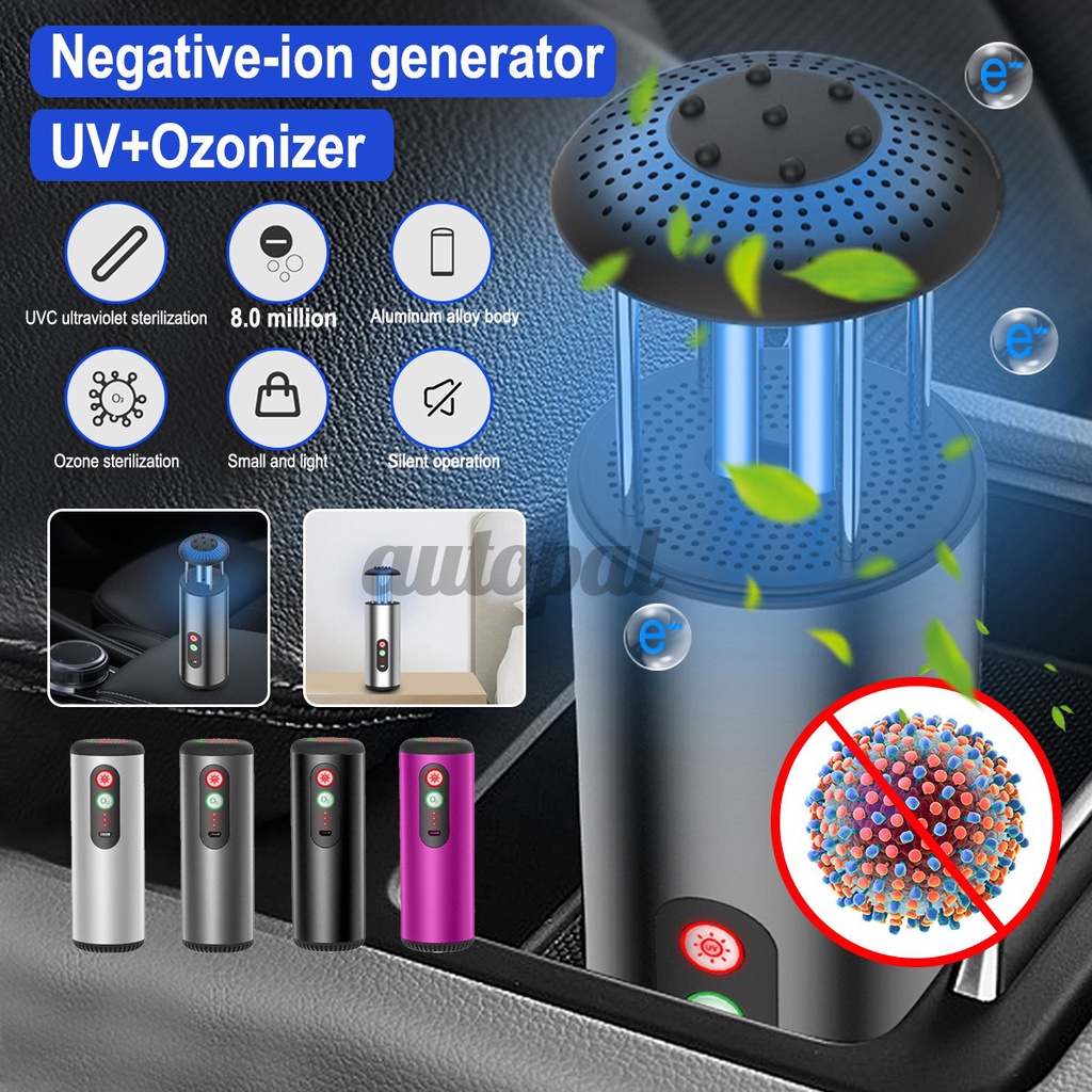 Air Ozonizer Portable Ozone Generator Air Purifier Anion Air Cleaner Sterilization Disinfection ...