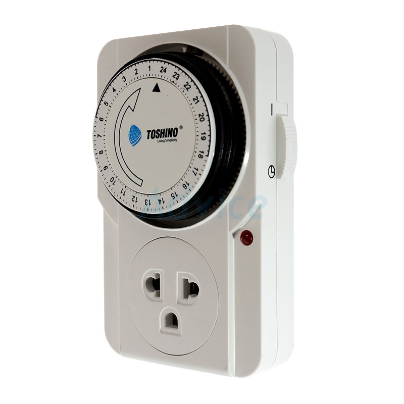 TOSHINO รุ่น TS-MT3 ปลั๊กไฟตั้งเวลาแบบ 24 ชั่วโมง Timer Analog รับประกัน 1 ปี - 2b4kosla_k ...