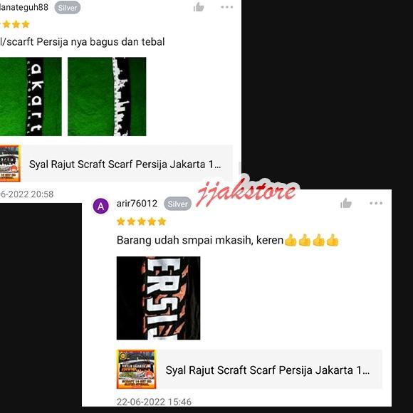 สินค้าใหม่ 5.5 Persija Jakmania ผ้าพันคอ ผ้าถักนิตติ้ง 14 แถม HD Super Special Custom Jakartans ...
