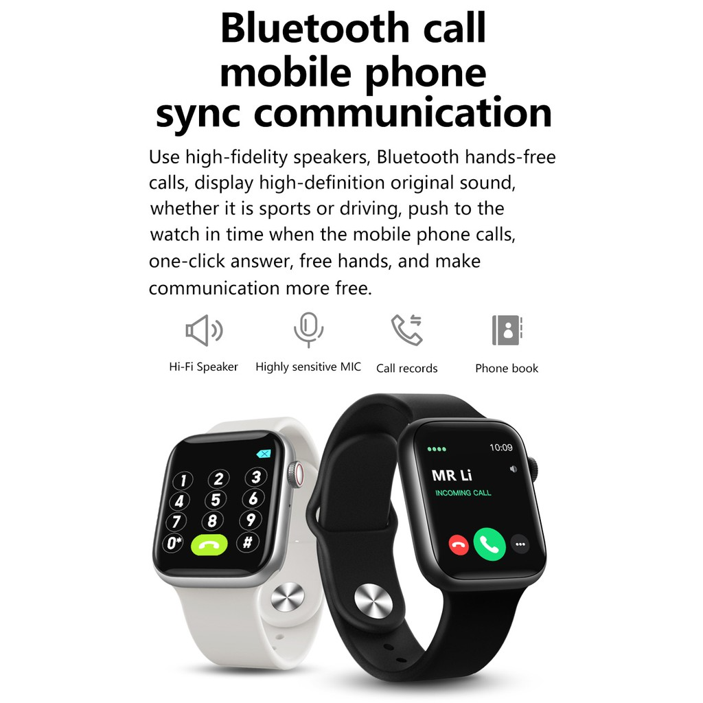 2021 Smart Watch T55+ Women Men Bluetooth Call IP67 Waterproof 1.75 ...