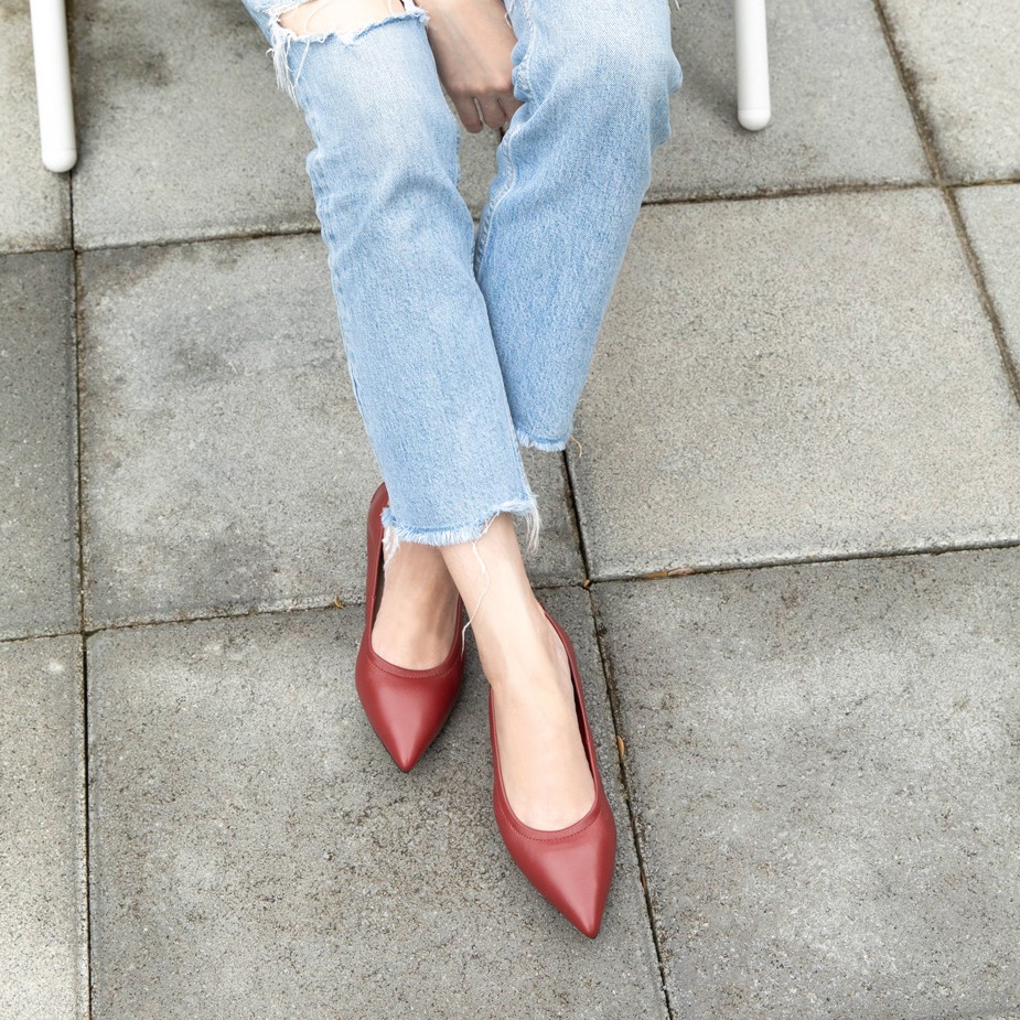 Sweet Palettes รองเท้าหนังแกะ Ida Ruby - sweetpalettes - ThaiPick