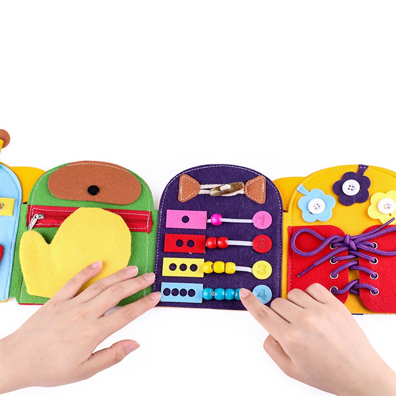 NewBaby Felt Quiet Books Montessori Toys Sensory Activity Busy Book ...