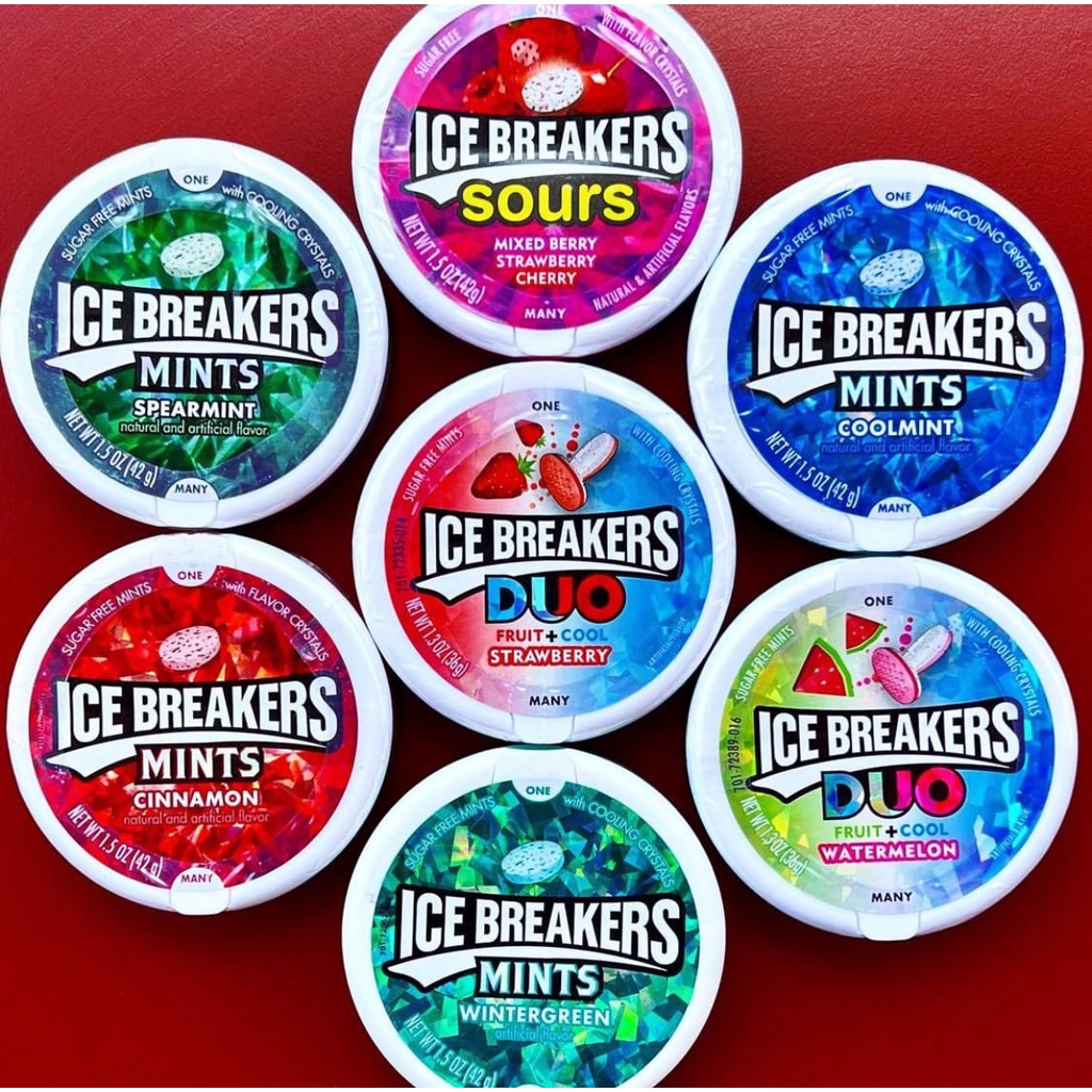 Ice Breakers Sugar Free Breath Mints มินต์ ขนม usa | Shopee Thailand